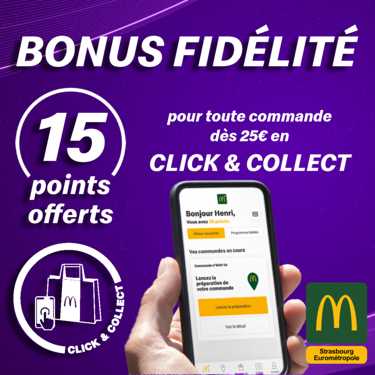 Des points en + avec l'app McDo+ ! - McDonald's Strasbourg - Eurométropole & Erstein