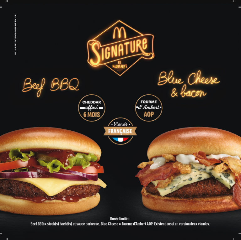 Goûtez les nouveautés de la gamme Signature by McDonal'ds™ : le Beef ...