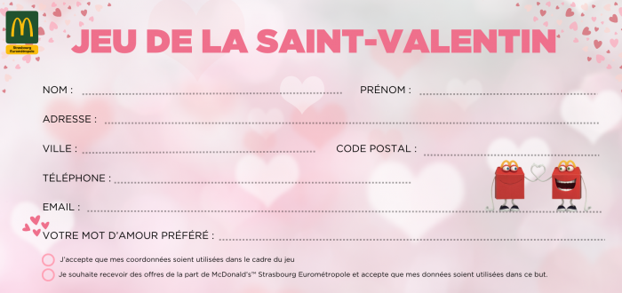 L'amour est dans vos restaurants pour la St Valentin💗 - McDonald's ...